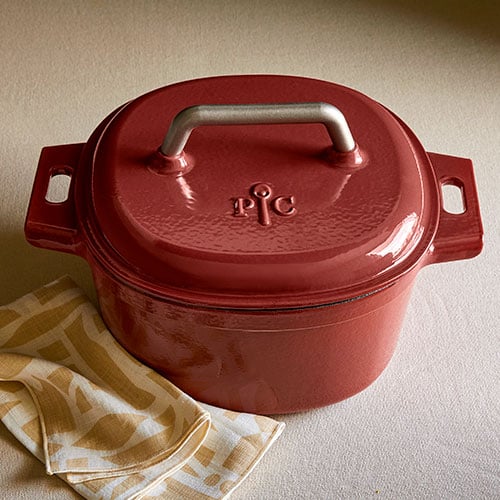 Red 6-qt (5.7-L) Enameled Cast Iron Dutch Oven - Shop | Pampered Chef ...